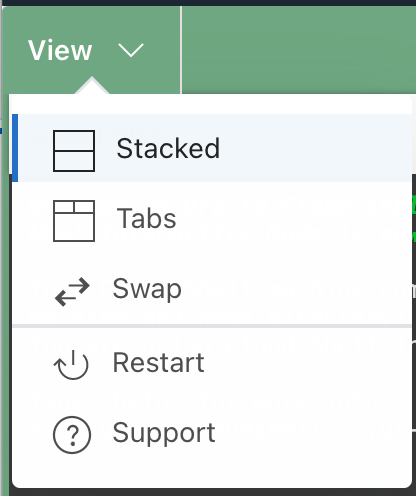 Changing Code Editor Views