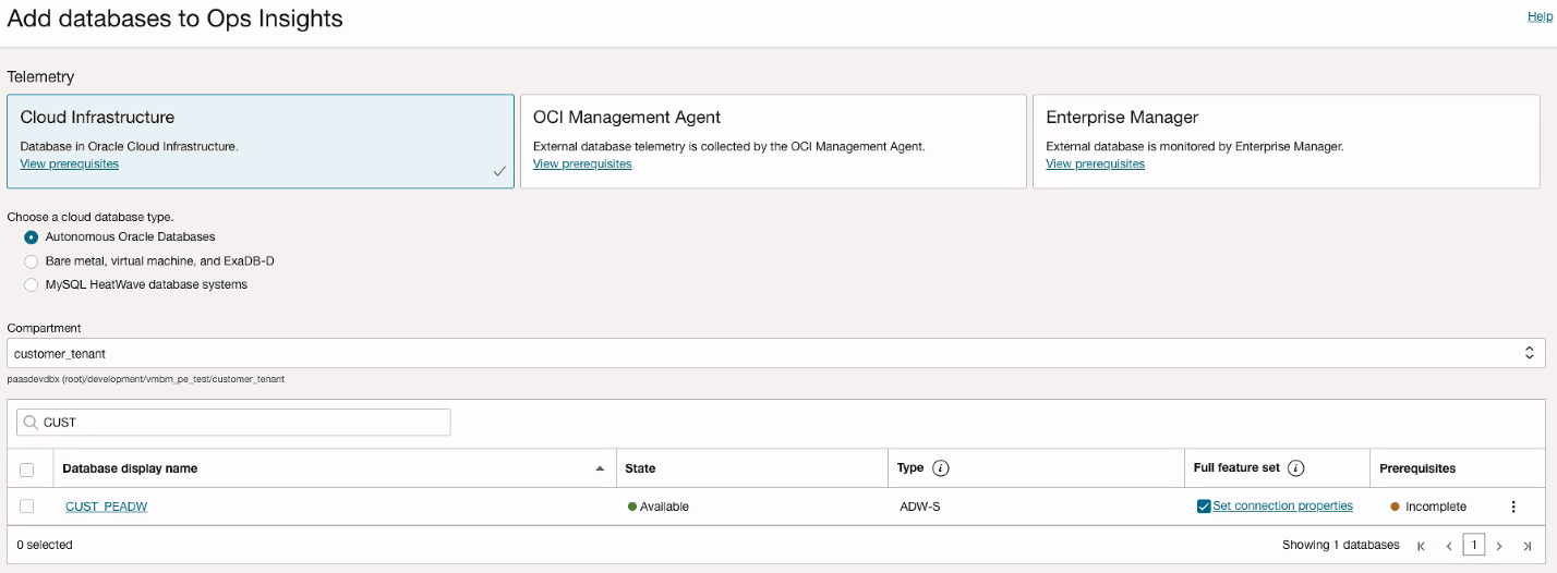Enable Autonomous Databases & Full Feature Support